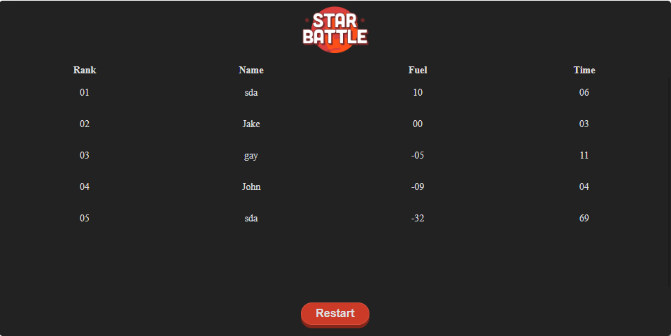 Simple Space War Game in JavaScript Free Source Code | SourceCodester